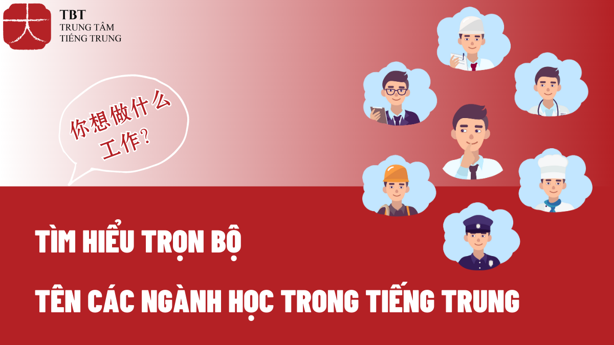 Từ vựng các ngành học bằng tiếng Trung đầy đủ nhất 2023